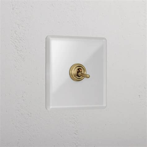 1g Toggle Intermediate Switch Clear Antique Brass Corston