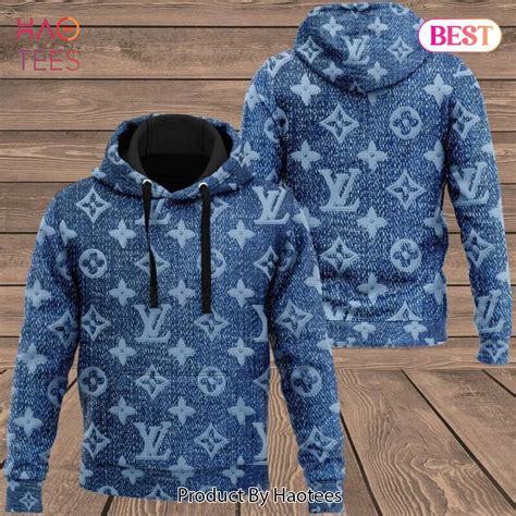 Louis Vuitton Denim Hoodie Lv Luxury Clothing Clothes Outfit For Men