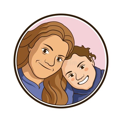 Illustration Of A Brother And His Babe Smiling Stock Illustration Illustration Of Babe