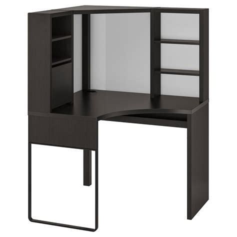 Micke Corner Workstation Black Brown 39 3 8x55 7 8 Ikea