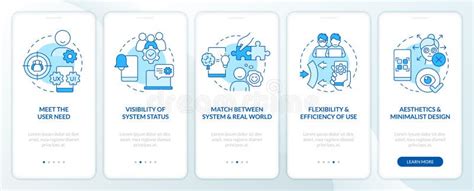 User Experience Design Improving Blue Onboarding Mobile App Screen