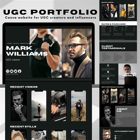 Ugc Portfolio Ugc Media Kit Ugc Portfolio Website Ugc Creator Portfolio Ugc Portfolio Template