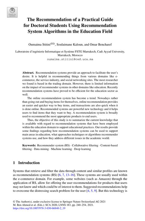 Pdf The Recommendation Of A Practical Guide For Doctoral Students