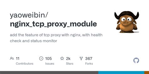 Github Yaoweibinnginxtcpproxymodule Add The Feature Of Tcp Proxy With Nginx With Health