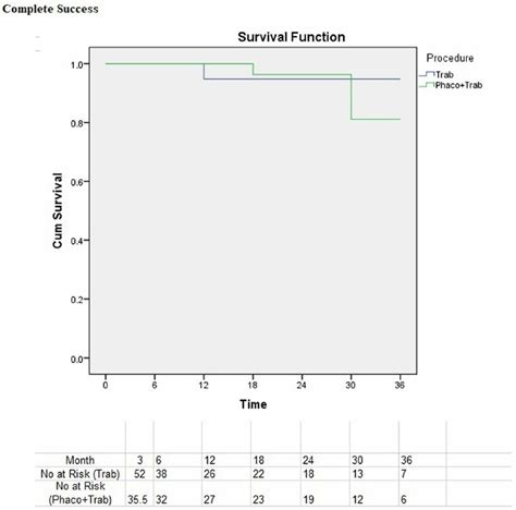 Kaplan Meier Survival Plot Showing Probabilities Of Complete Success Download Scientific Diagram