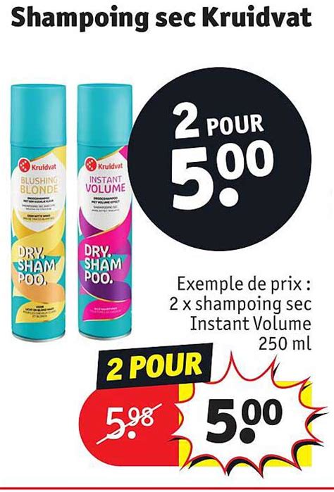Promo Shampoing Sec Kruidvat Chez Kruidvat Icatalogue Fr