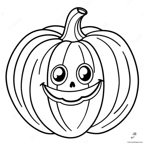 Pumpkin Face Coloring Page 66844 52899