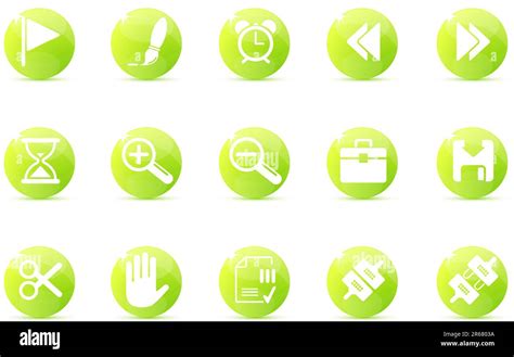 toolbar and interface icons stock vector image and art alamy