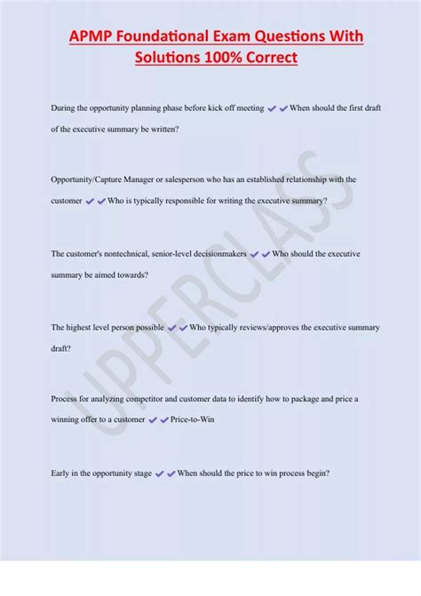 Apmp Foundational Exam Questions With Solutions 100 Correct Apmp Stuvia Us