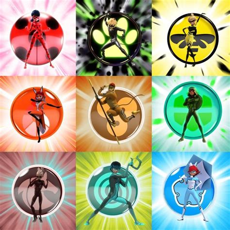 Miraculous Main Superheroes Transformations In 2025 Miraculous