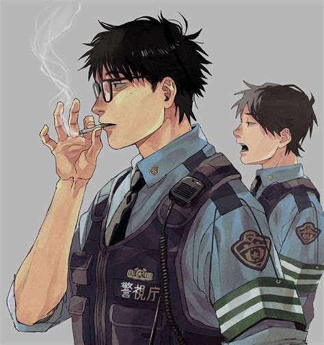 Cop Reference Jjk Character Art Delinquent Poses Reference Men Fanart