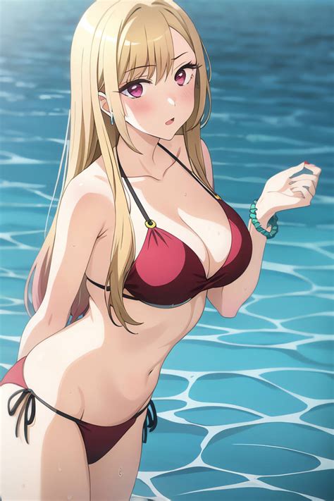 Marin Kitagawa Red Bikini 12 By Tiger Groves On Deviantart