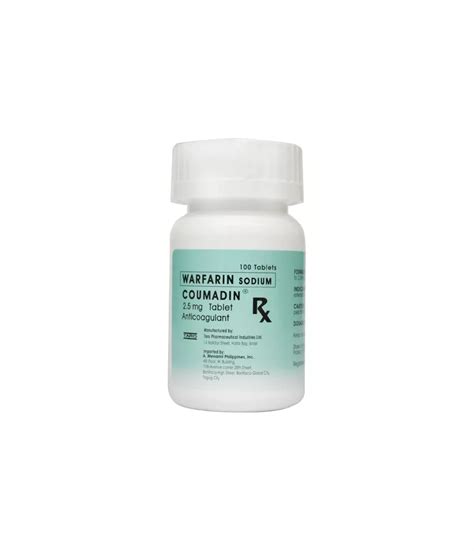 Coumadin Sodium 25mg Tablet Rose Pharmacy Medicine Delivery