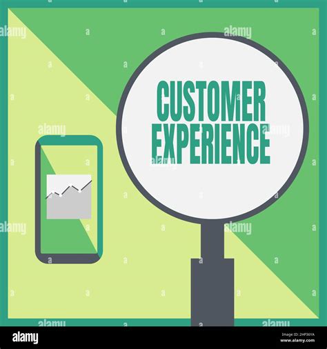 Conceptual Caption Customer Experience Word For Interaction Between Satisfied Customer And