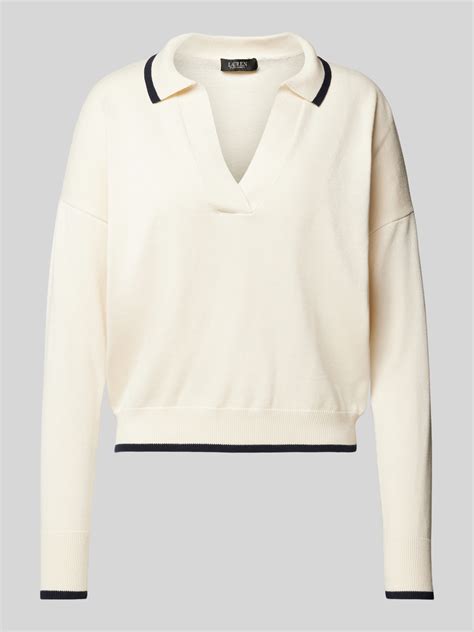 Kup Online Lauren Ralph Lauren Sweter Z Dzianiny Z Prążkowanymi