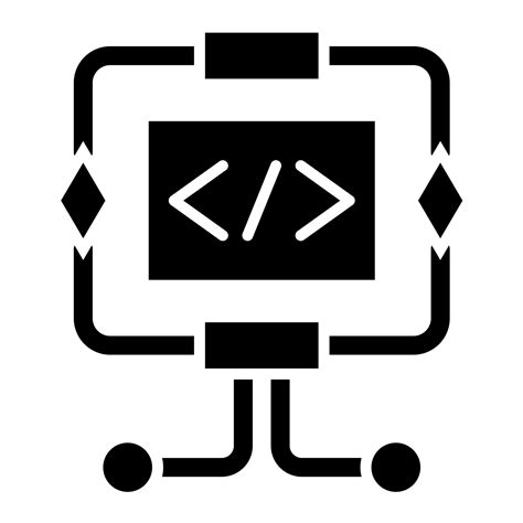 Algorithm Glyph Icon Vector Art At Vecteezy