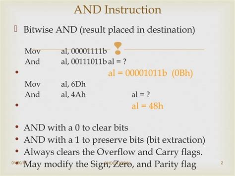 Boolean And Comparison Instructions Ppt