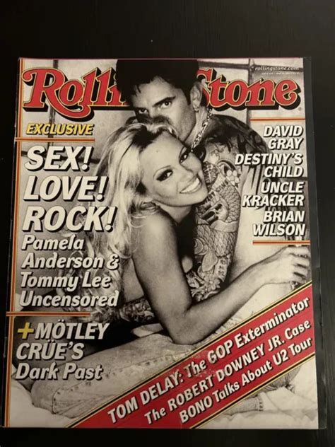 Pamela Anderson Tommy Lee Sex Love Rock Rolling Stone Magazine May