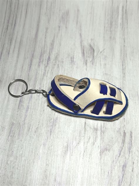 Mexican Miniature Sandal Keychain Handmade Leather Huarache Artisan