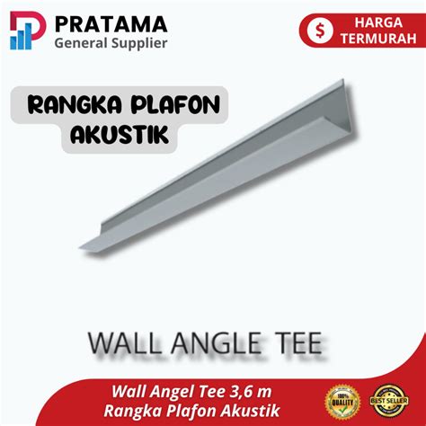 Jual Wall Angle Tee 36m Rangka Plafon Akustik Atau Gyptile Jaya