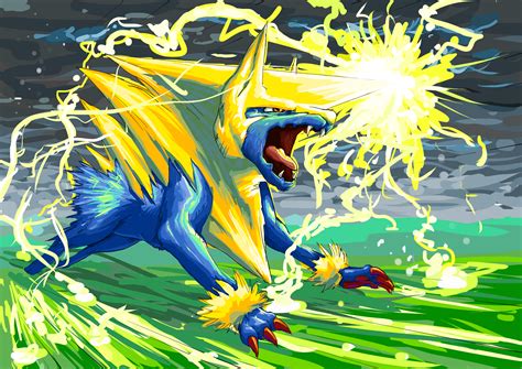 Manectric Mega Manectric Nintendo Pokemon Absurdres Artist Request