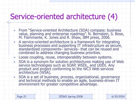 Ppt Service Oriented Architectures A Review Powerpoint Presentation Id1491268