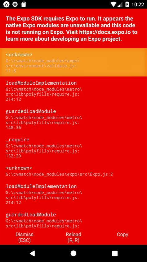 The Expo Sdk Requires Expo To Run It Appears The Native Expo Modules Are Unavailable And This