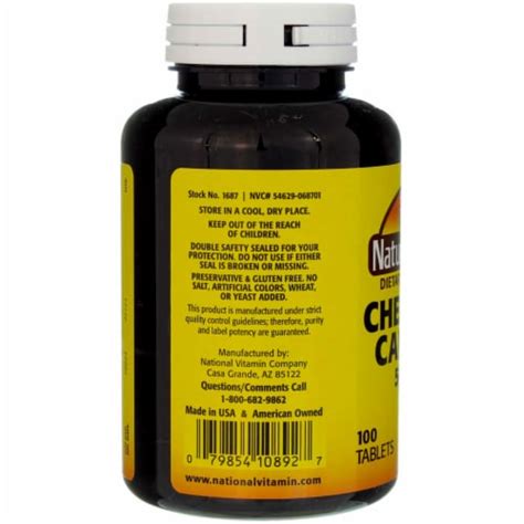 Natures Blend Chewable Calcium Tablets 500mg 100 Ct Kroger