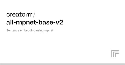 Creatorrrall Mpnet Base V2 Run With An Api On Replicate