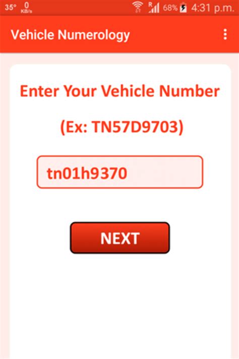 vehicle number numerology apk for android download