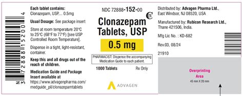 Dailymed Clonazepam Tablet