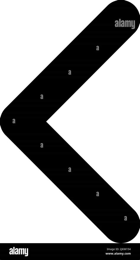 Left Arrow Black Glyph Ui Icon Stock Vector Image And Art Alamy