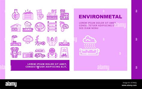 Engineer Environmental Technology Landing Web Page Vector Environment