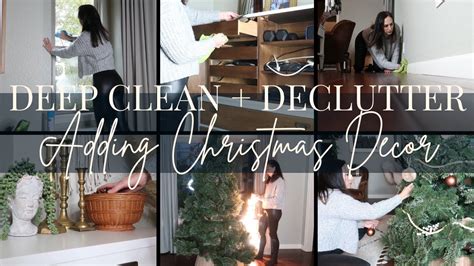 Living Room Deep Clean Declutter And Decorate For Christmas Youtube