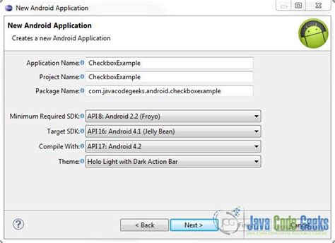 Android Checkbox Example