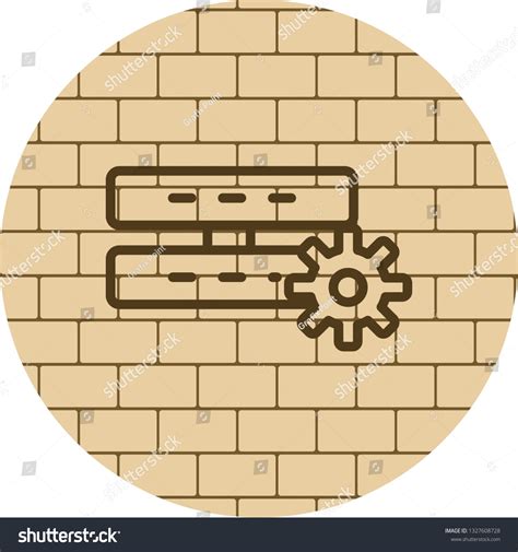 Vector Server Setting Icon Stock Vector Royalty Free Shutterstock
