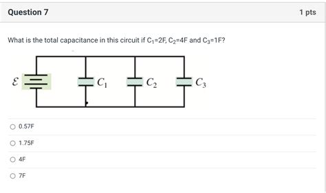 Solved What Is The Total Capacitance In This Circuit If C12