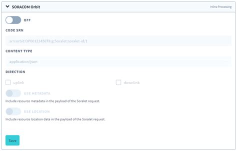 Orbit Configuration Soracom Developers