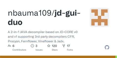 GitHub Nbauma Jd Gui Duo A In JAVA Decompiler Based On JD CORE V And V Supporting