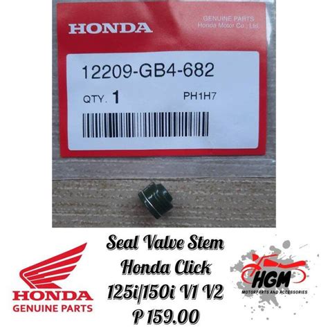 Seal Valve Stem Honda Click 125i150i V1 V2 12209 Gb4 681 12209 Gb4 682 Lazada Ph