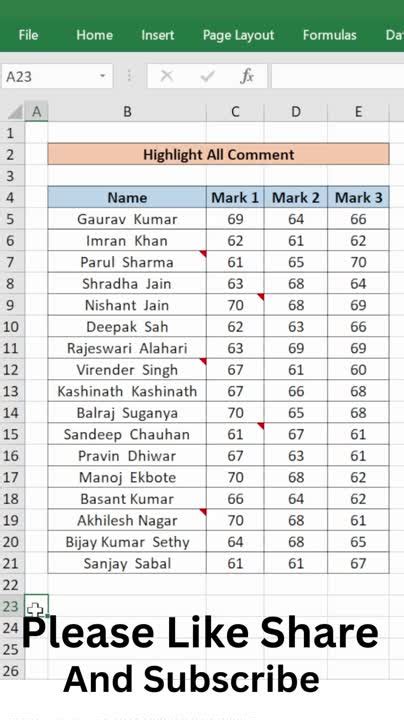 Markandey Pandey On Linkedin Delete All Comment Into Current Excel