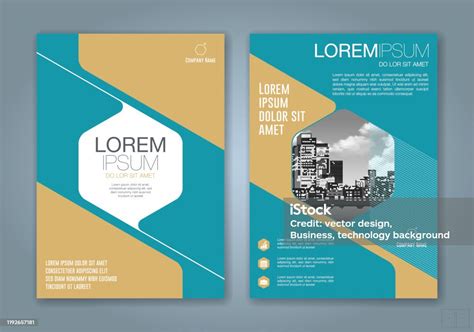 비즈니스 연례 보고서 표지 표지 전단지 포스터에 대한 최소한의 기하학적 모양 디자인 배경 0명에 대한 스톡 벡터 아트 및 기타 이미지 0명 A4 용지 가리기 Istock