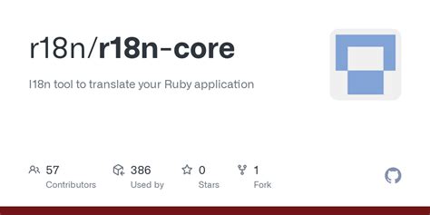 GitHub R18n R18n Core I18n Tool To Translate Your Ruby Application