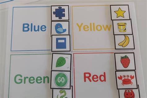 Color Matching Sorting Activities File Folder Games Learn Colours