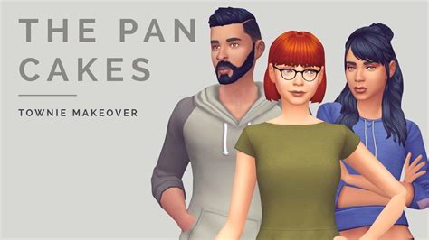 Sims 4 Cas Townie Makeover The Pancakes W Full Cc List Youtube