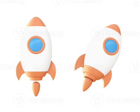 3d Orange Spaceship Rocket Icon For Ui Ux Web Mobile Apps Social Media Ads Design 26775516 Png
