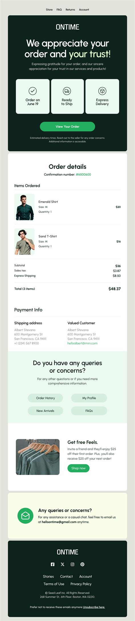 Free Transactional Html Email Templates Designmodo