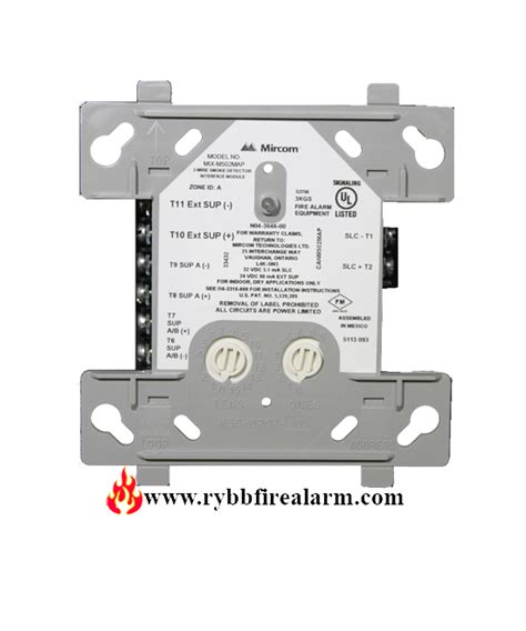 Mircom Mix M Map Intelligent Interface Module Rybb Fire Alarm Parts Service Repairs