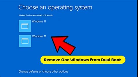 How To Delete One Windows From Dual Boot Remove Dual Boot Windows Remove One OS From Dual