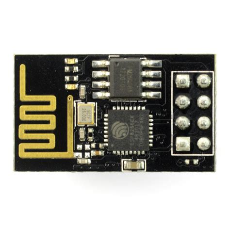 Wifi Module Esp 01 Esp8266 Black 3 Gpio 1mb Botland Robotic Shop